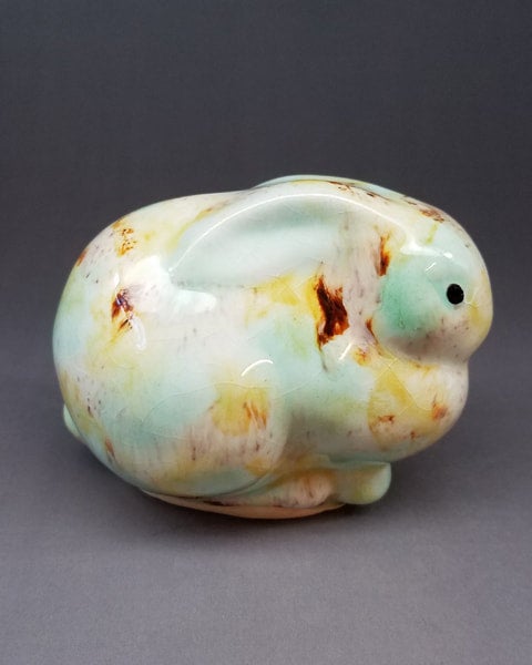 Small Crouching Bunny in Neapolitan | wolfebirds.com