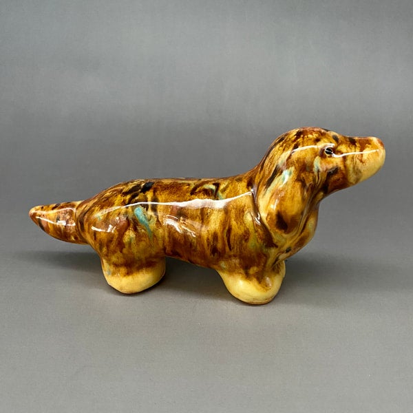 Dachshund Dog in Brown Marble | wolfebirds.com